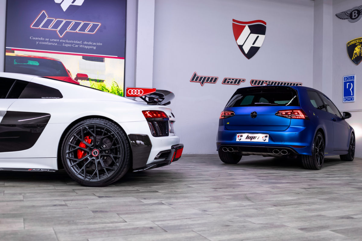 Volkswagen Golf R Full Wrap azul mate metalizado - Lupo Car Wrapping