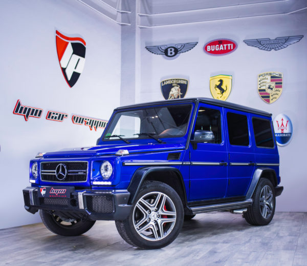 Mercedes G500 Full Wrap azul eléctrico - Lupo Car Wrapping