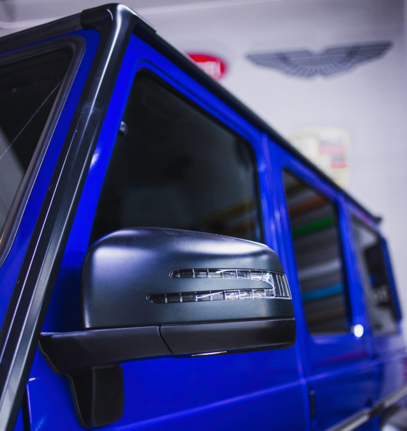 Mercedes G500 Full Wrap azul eléctrico - Lupo Car Wrapping